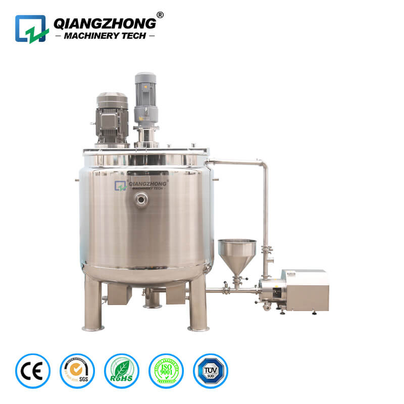 China 1000L emulsification mixing tank with homogenizing pump ...